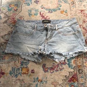 Rusty | Shorts | Rusty Denim Pinstripe Cut Off Shorts | Poshmark